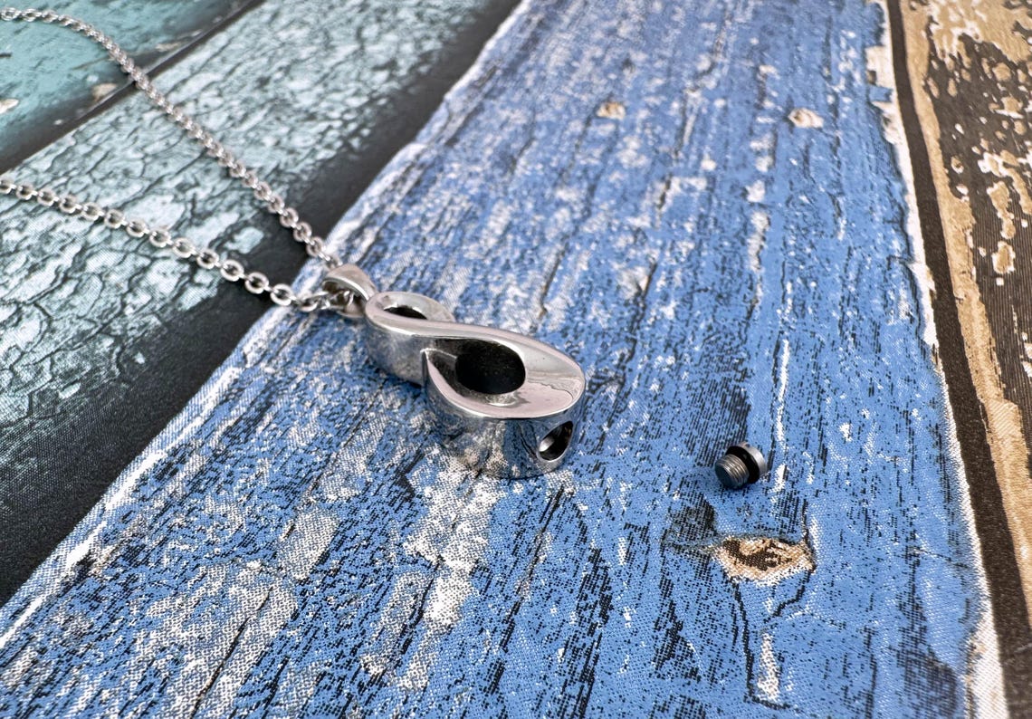 Stainless Steel Infinity Forever Cremation Ashes Urn Jewellery Pendant ...