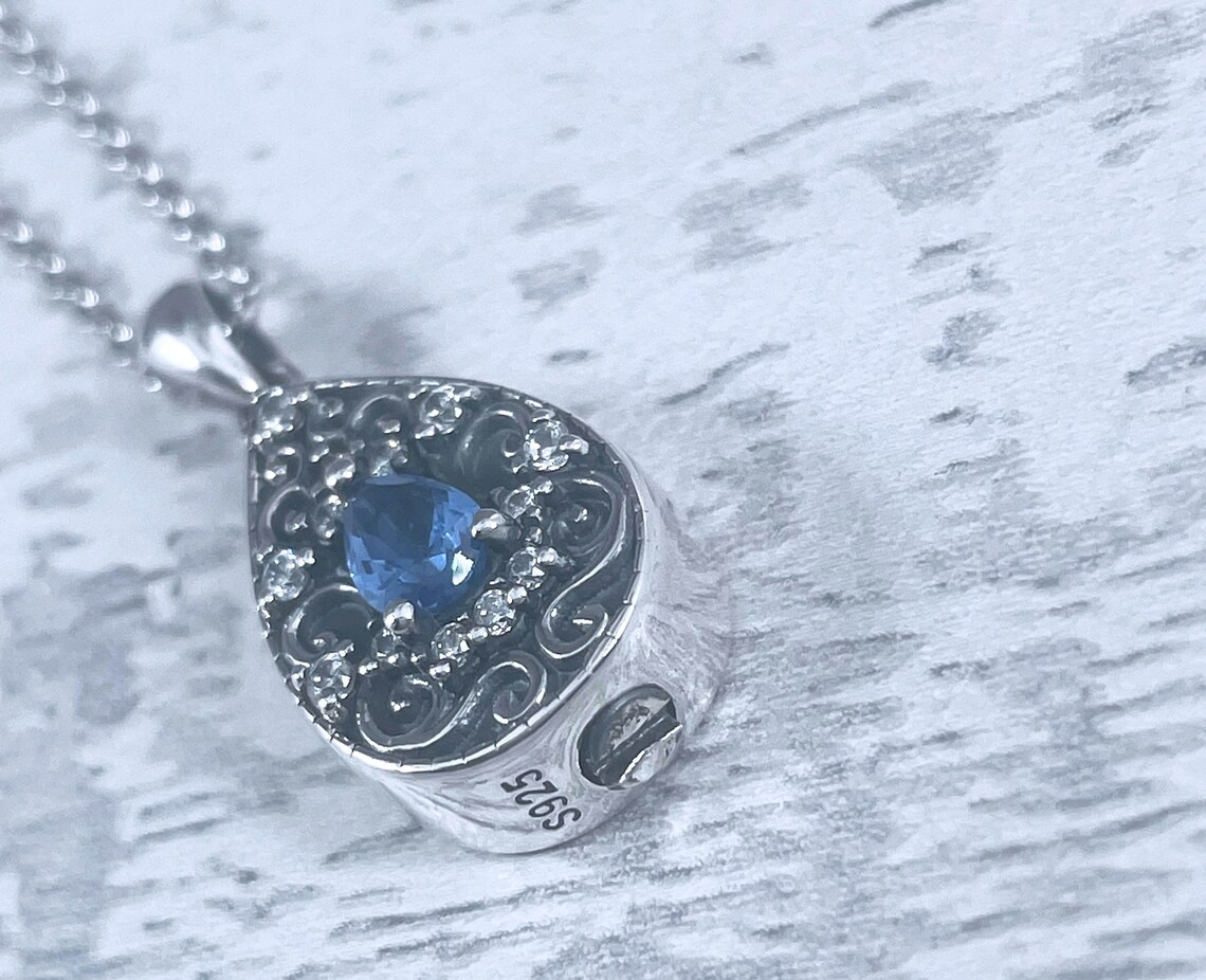 Sterling Silver Angel Tear Cremation Memorial Keepsake Engraved Urn ...