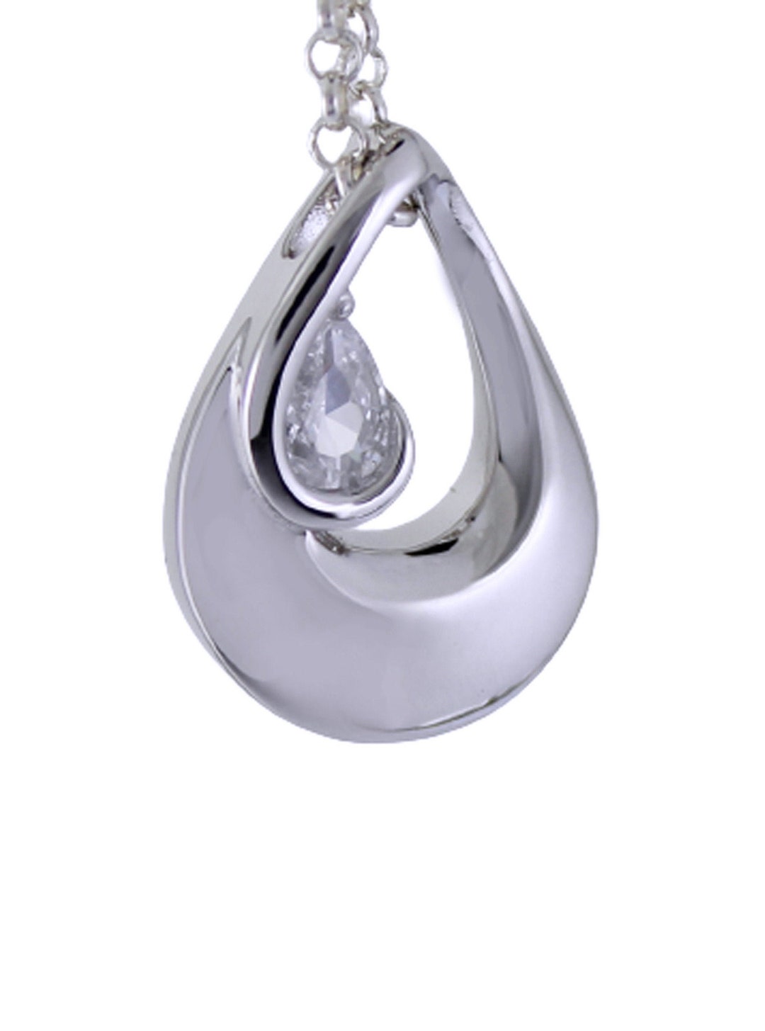 Sterling Silver Angel Tear Cremation Memorial Keepsake Urn Necklace ...