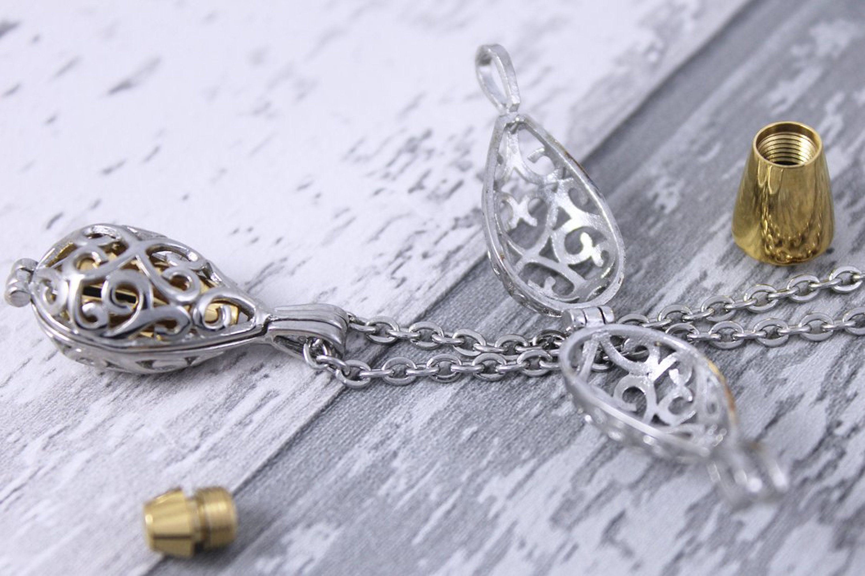 Teardrop Cage Locket Cremation Memorial Ashes Keepsake Urn - Etsy