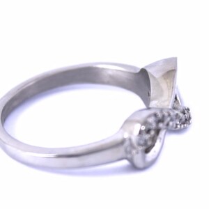 Infinity Sparkle Cremation Memorial Keepsake Urn Ring, Bereavement ...