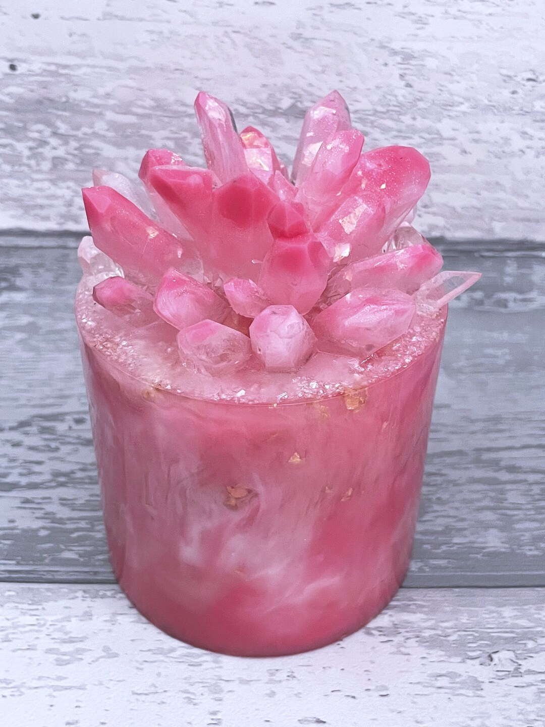 Faux Geode Quartz Cluster Cylinder Funeral Cremation Engraved Urn ...