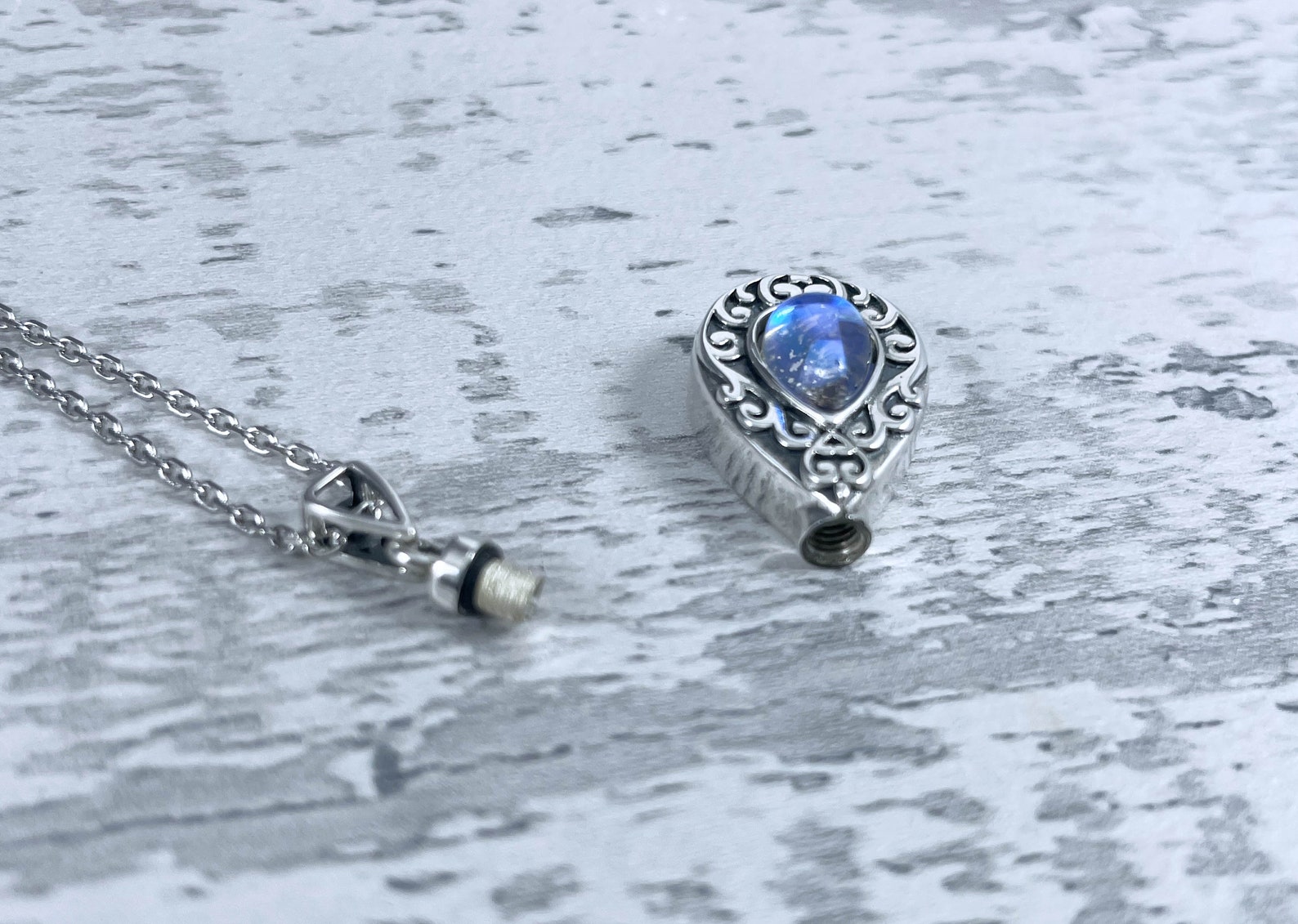 Sterling Silver Angel Tear Cremation Memorial Keepsake Engraved Urn ...