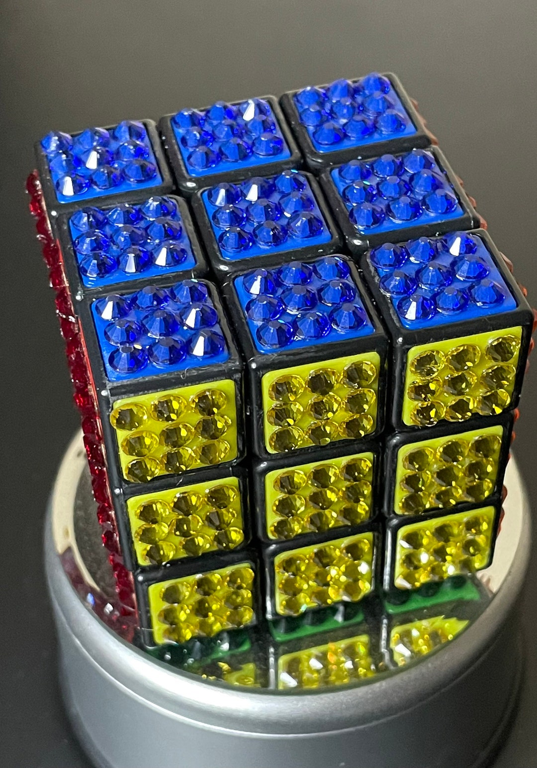 Rhinestone Rubix Cube - Etsy