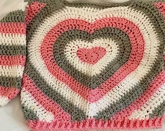 Heart Jumper Crochet Jumper Pattern - Etsy UK