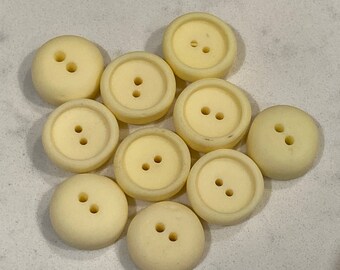 Pale Yellow Buttons | Etsy