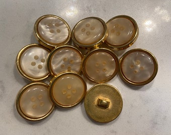 White Gold Buttons - Etsy