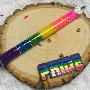 Rainbow Glitter Pen, PRIDE, LGBTQ+ - Etsy