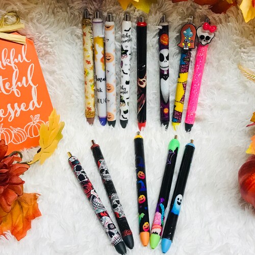 Fall Glitter Gel Pens Candy Corn Leaves Halloween - Etsy