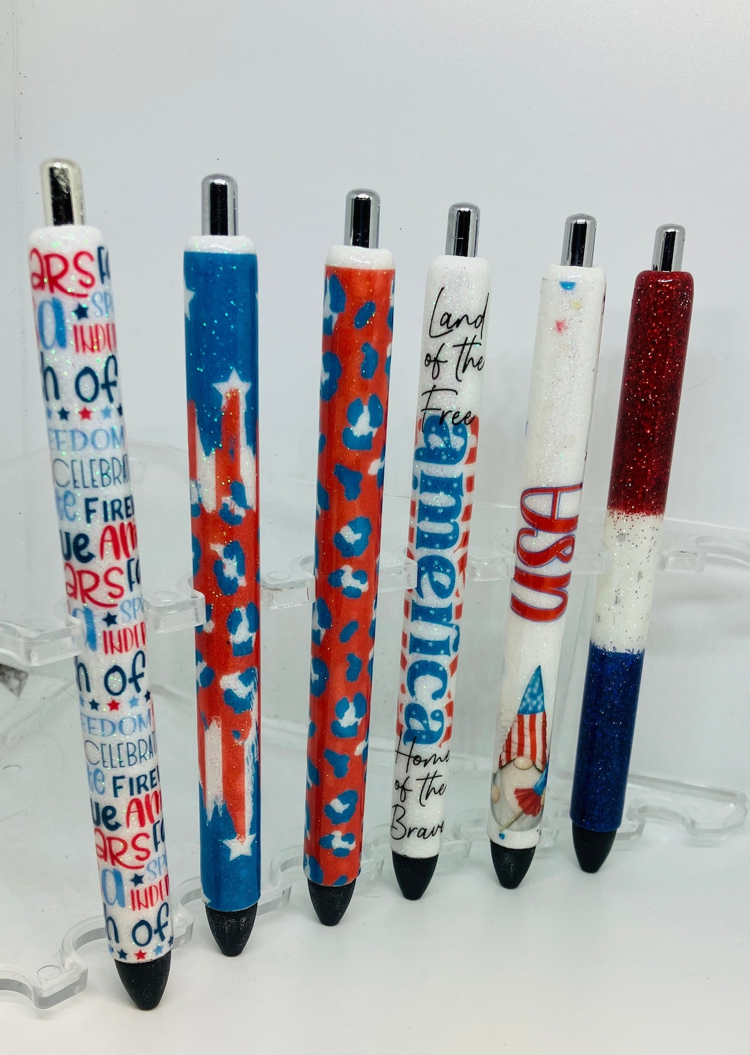 Patriotic Glitter Inkjoy Pen: 4th of July, Veteran Gift - Etsy