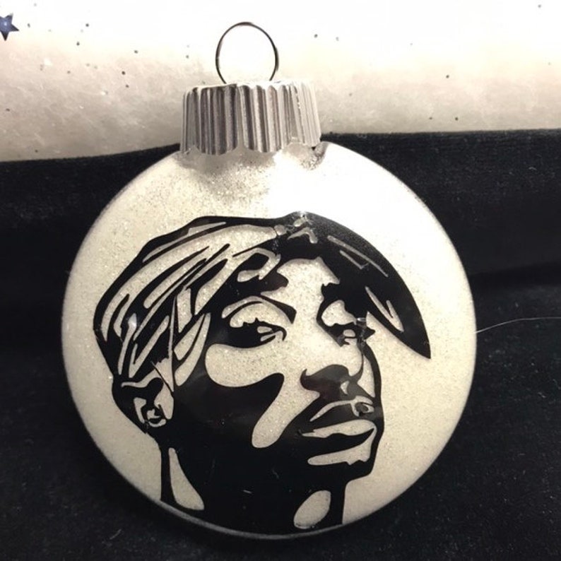Rapper-inspired Glitter Christmas Ornament Hip Hop Rap - Etsy