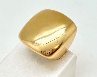 Large Chunky Statement Ring , Big Boho Ring , Bombastic Gold Plated ...