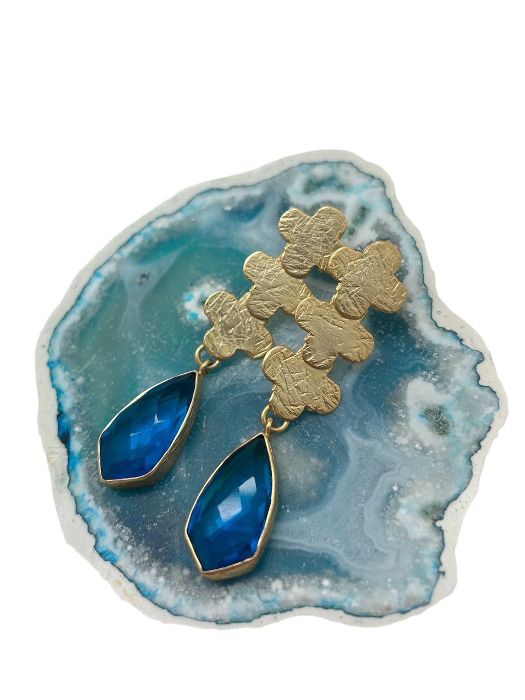 Blue Tully Earring A200 - Etsy