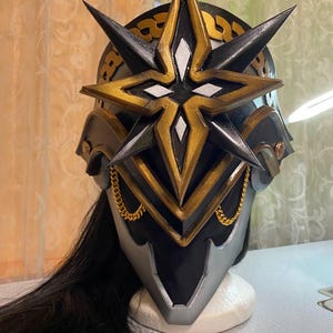 Capitano Helmet for Cosplay. Genshin Impact. Cosplay Mask. Il Capitano ...