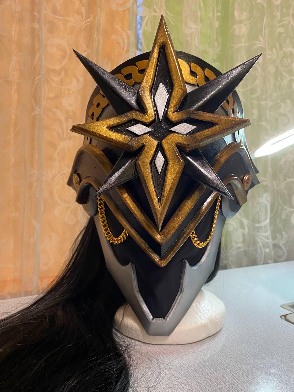 Capitano Helmet for Cosplay. Genshin Impact. Cosplay Mask. Il Capitano ...