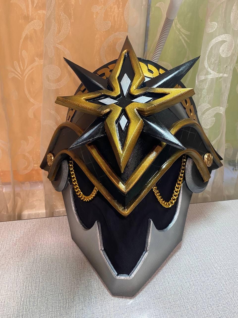 Capitano Helmet for Cosplay. Genshin Impact. Cosplay Mask. Il Capitano ...