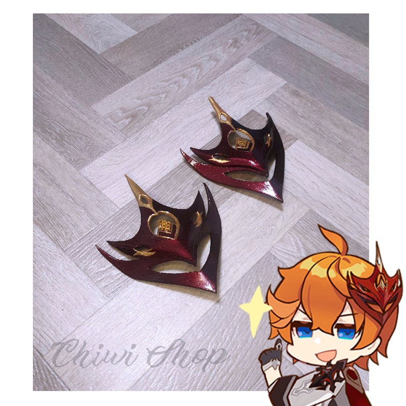 Tartaglia (childe) Mask for Cosplay. Genshin Impact - Etsy