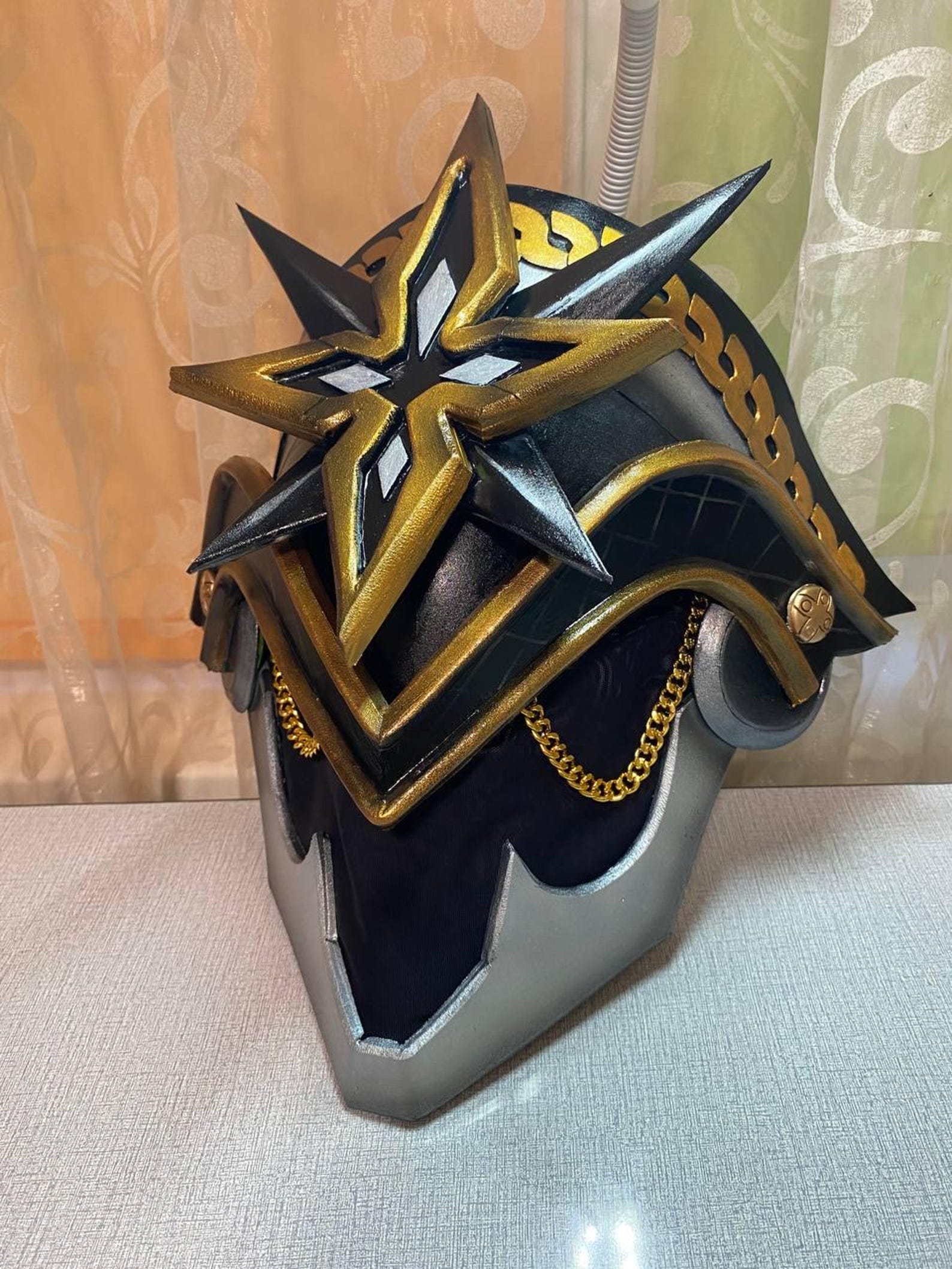 Capitano Helmet for Cosplay. Genshin Impact. Cosplay Mask. Il Capitano ...