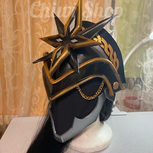 Capitano Helmet for Cosplay. Genshin Impact. Cosplay Mask. Il Capitano ...