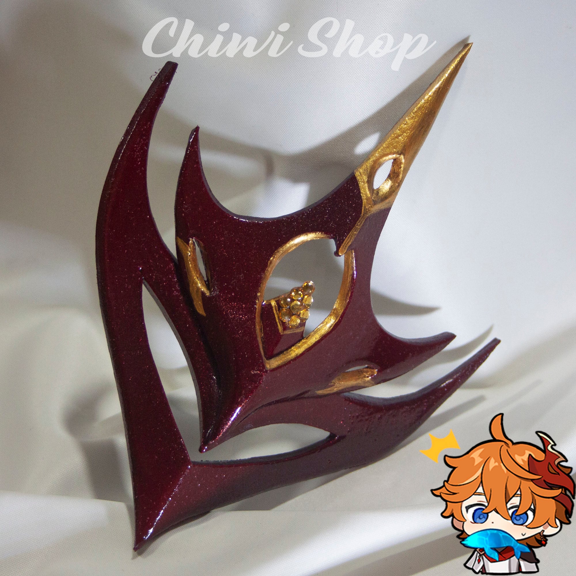 Tartaglia childe Mask for Cosplay. Genshin Impact - Etsy
