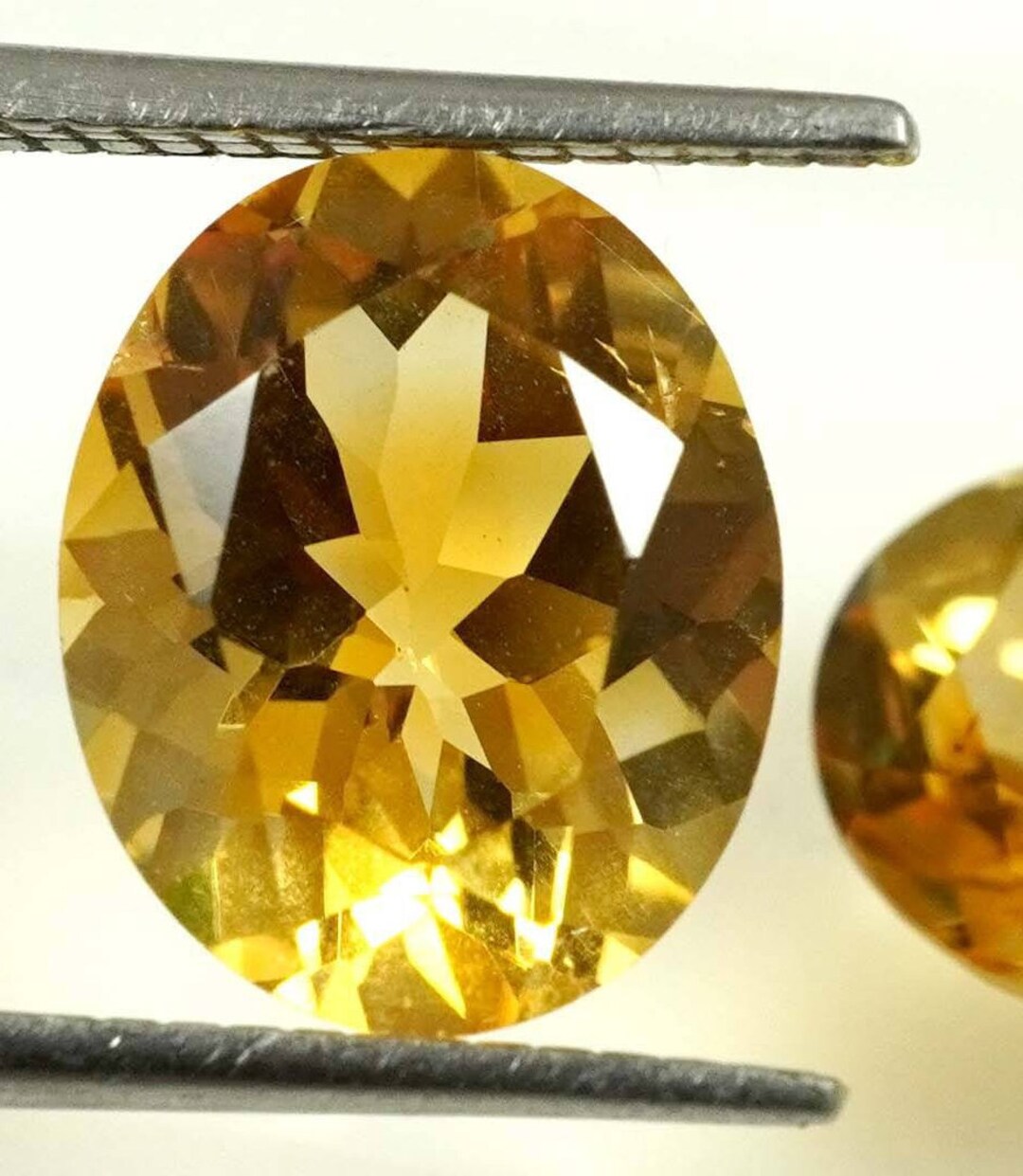 AAA Quality Loose Citrine Stone, Natural Citrine Oval Faceted Loose ...