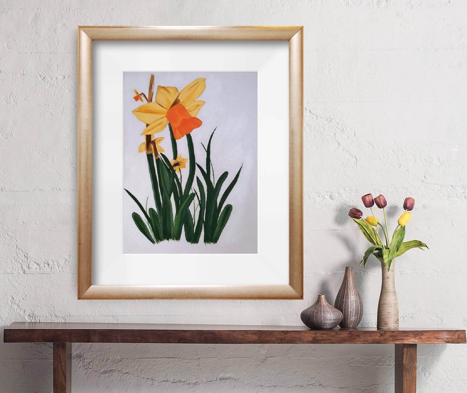 Print - Daffodil Art Print - Acrylic Art Print - Etsy