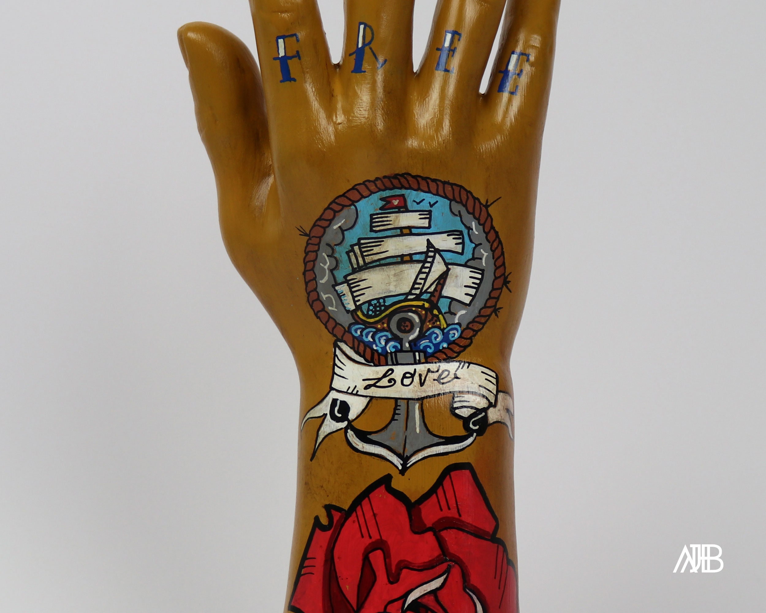 Hand Painted Mannequin Hand, Object Art Decor, Exclusive Decor Home ...