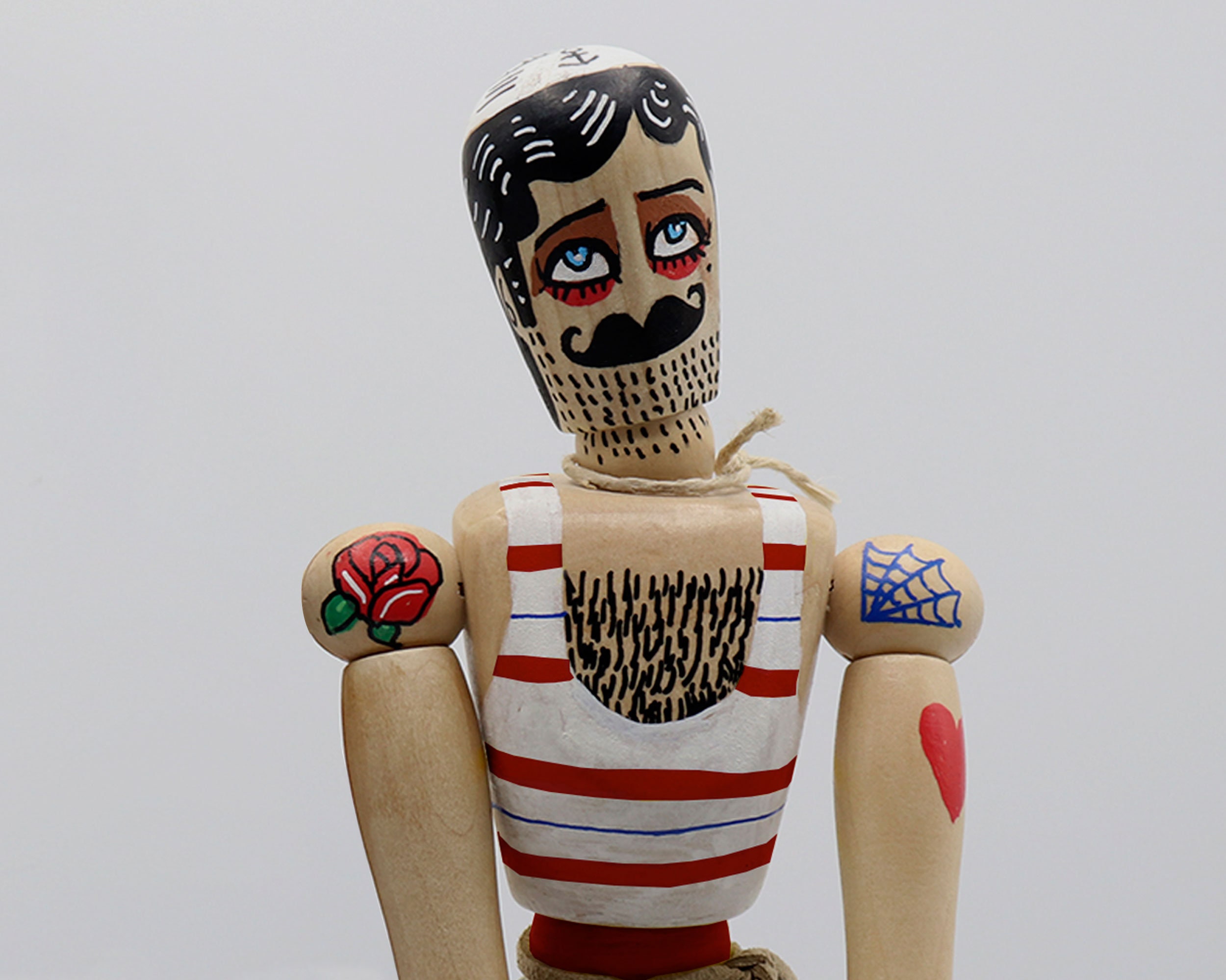 Hand Painted Wood Mannequin, Object Art, Personalized Gift, Mannequin ...