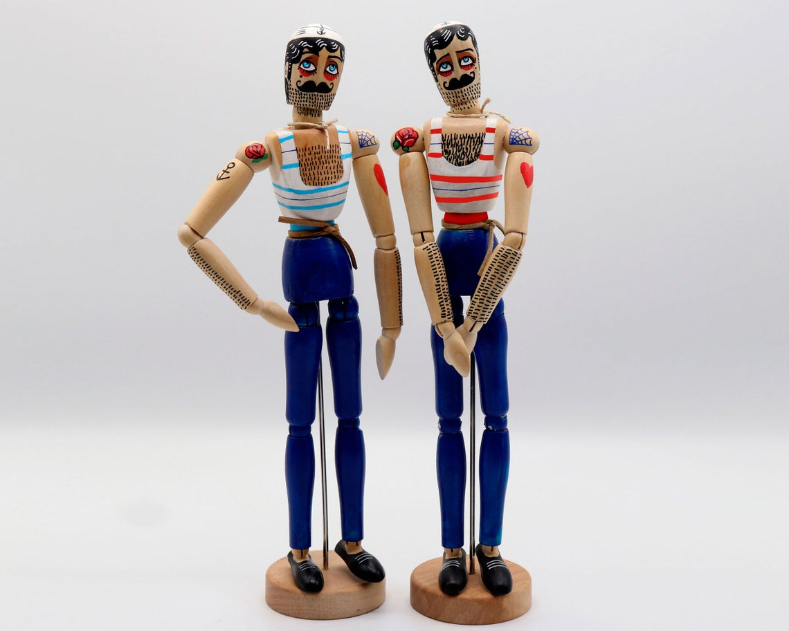 Hand Painted Wood Mannequin, Object Art, Personalized Gift, Mannequin ...