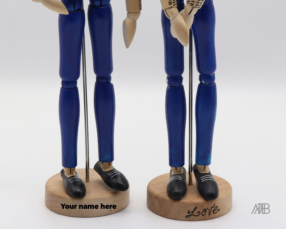 Hand Painted Wood Mannequin, Personalized Gift, Christmas Gift ...