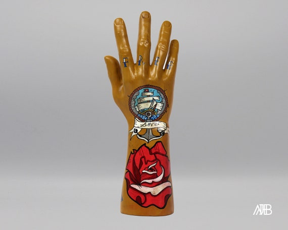 Hand Painted Mannequin Hand Object Art Decor Exclusive Decor | Etsy