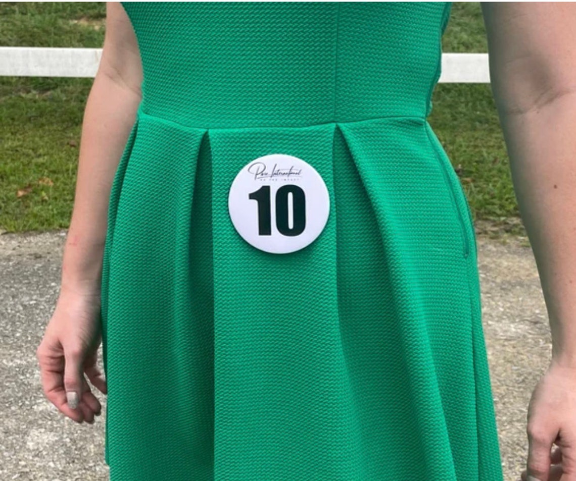 Magnetic Contestant Numbers for Pageants Contests Athletic - Etsy