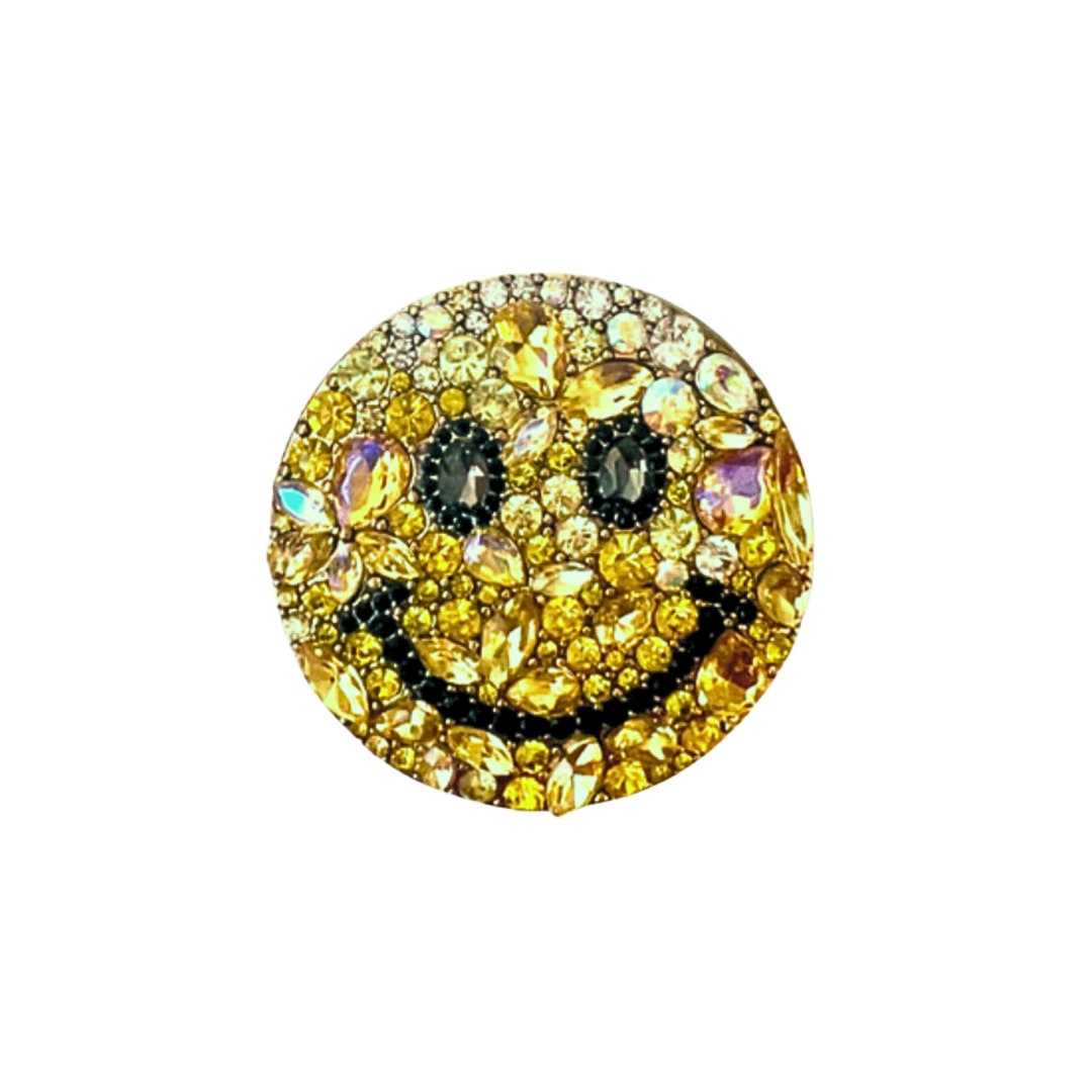 Smiley Face Rhinestone Bling Magnet for Pageant Contestant Number ...
