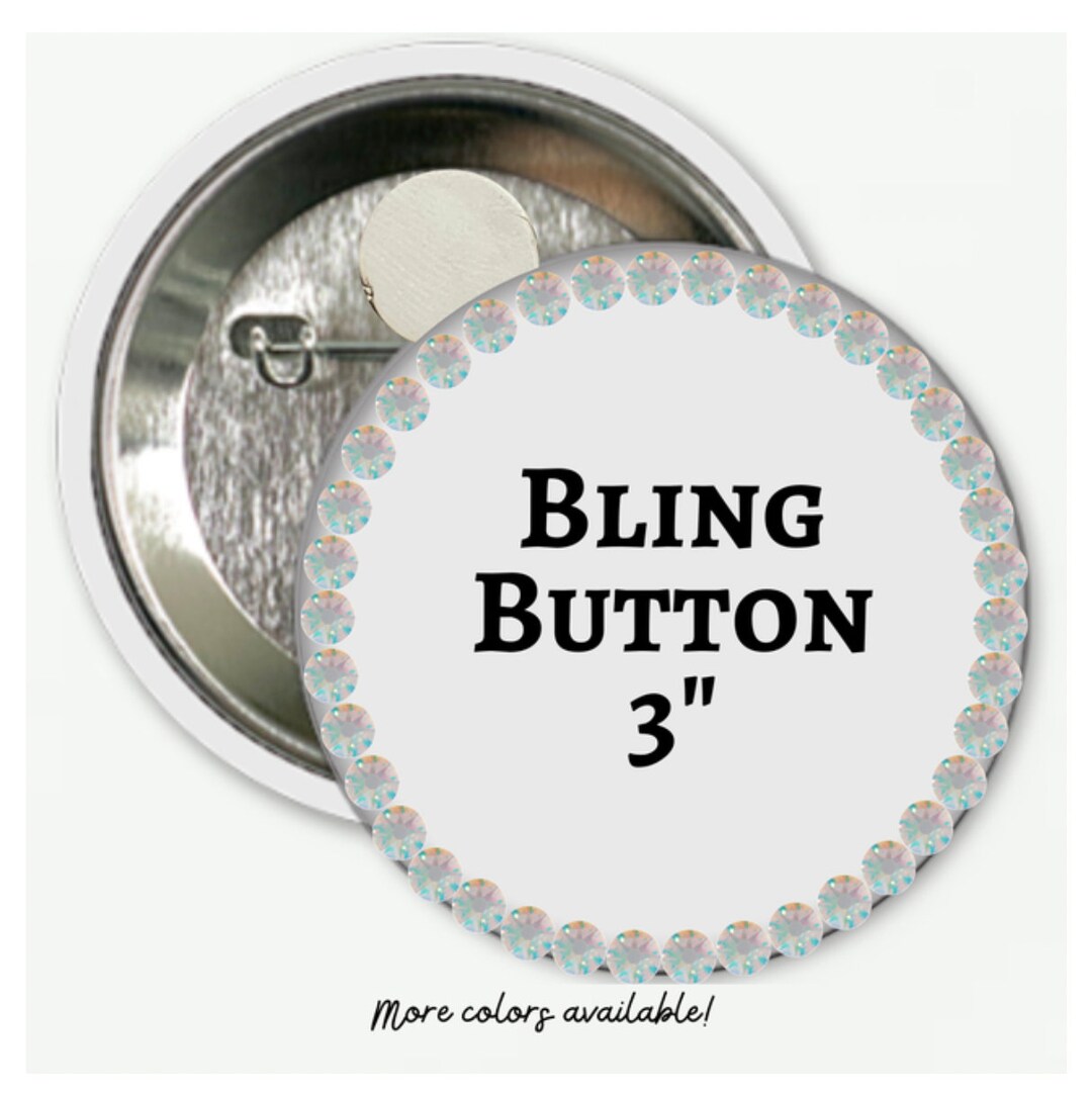 Custom 3 Bling Magnetic Button: Pageant Sports Gift - Etsy