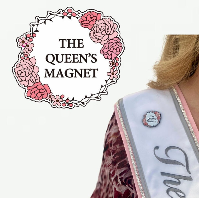The Queen's Magnet Logo: Pageant Contestant Number Magnet - Etsy