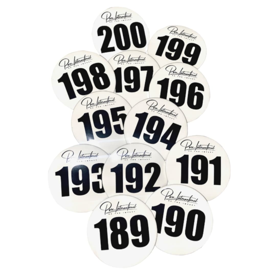 Magnetic Contestant Numbers for Pageants, Contests, Athletic ...
