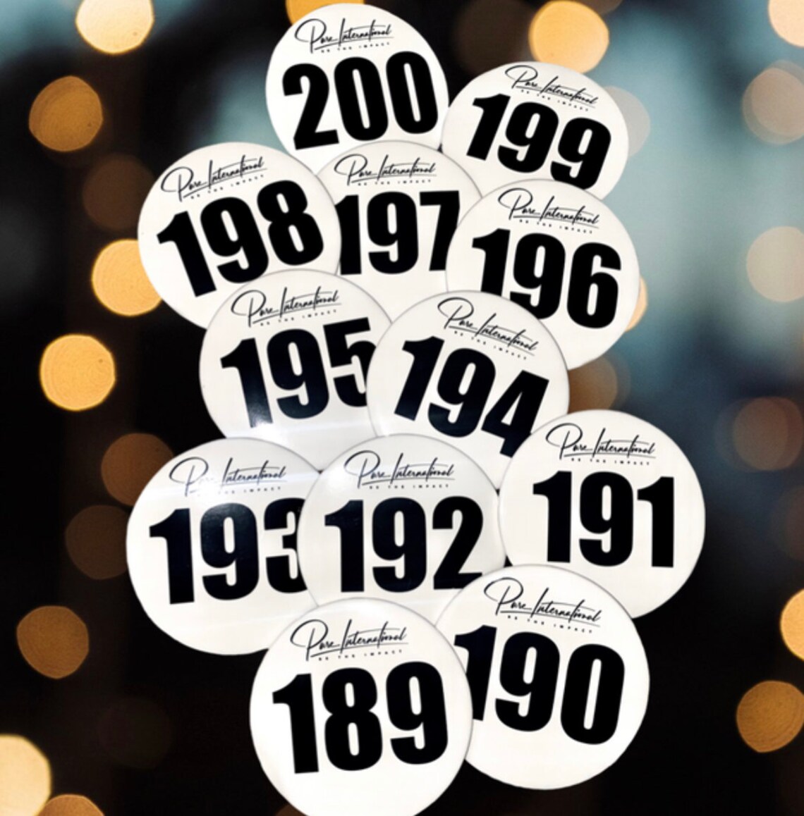 Magnetic Contestant Numbers for Pageants Contests Athletic - Etsy