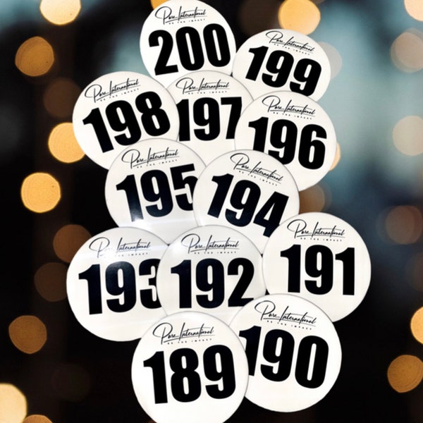 Contestant Numbers - Etsy