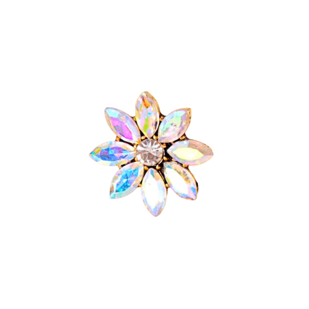 AB Rhinestone Daisy Magnet for Pageant Contestant Number Sashes Fashion ...
