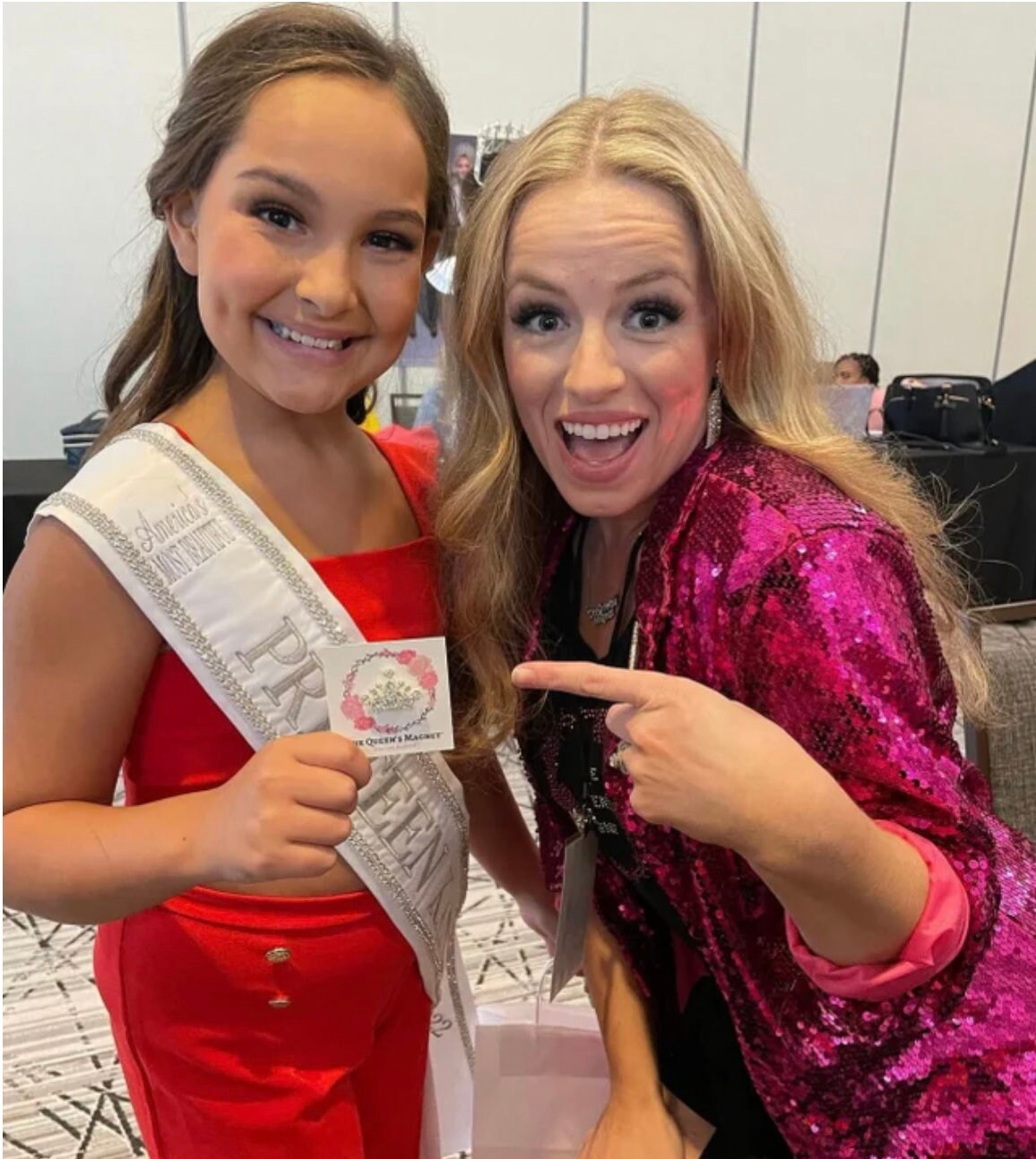 Noble Princess Crown: Pageant Contestant Number Magnet Sashes - Etsy