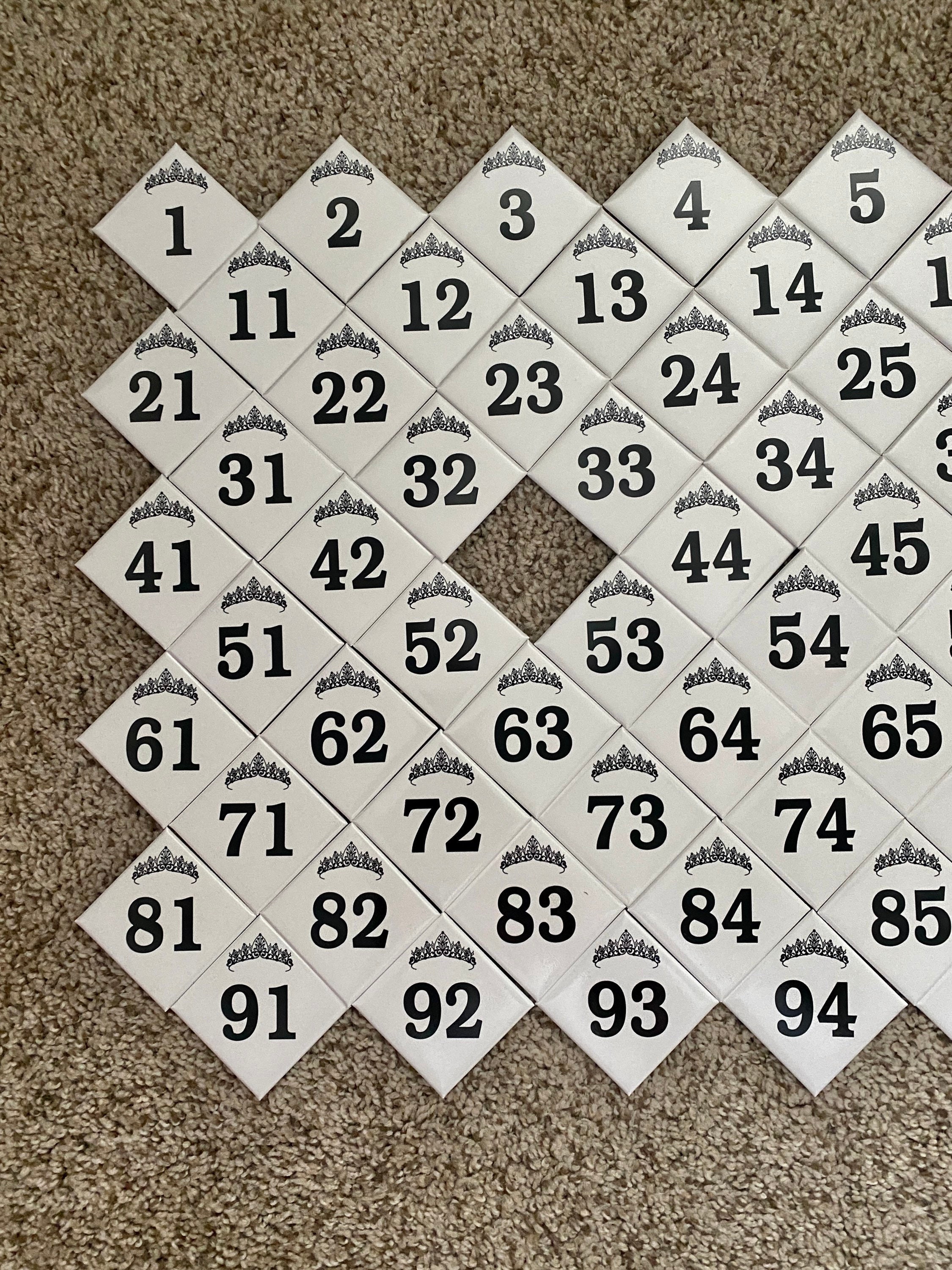 Magnetic Contestant Numbers for Pageants Contests Athletic - Etsy