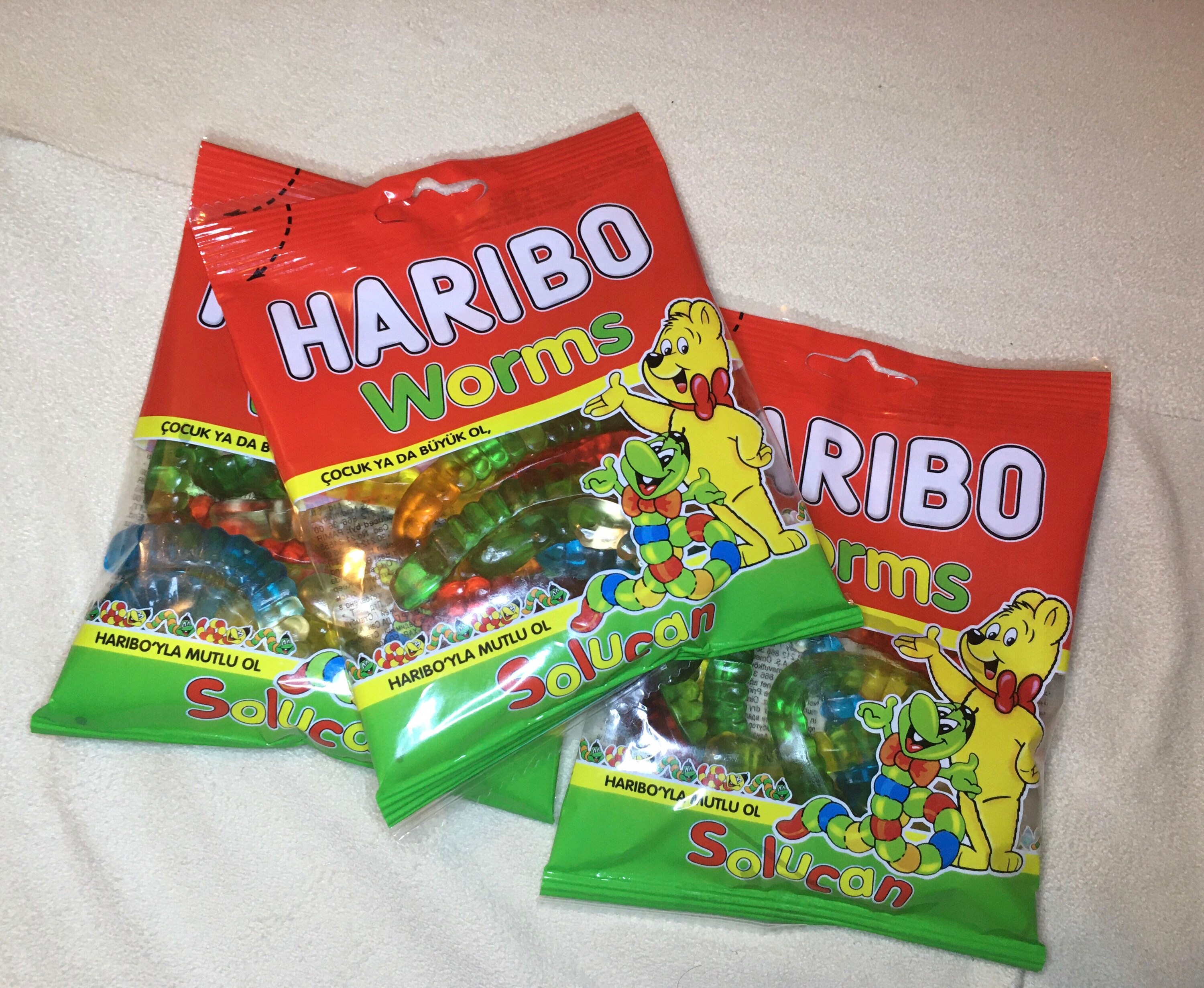 Halal Infused Gelatin Haribo Worms gummy gummies candy Snack | Etsy