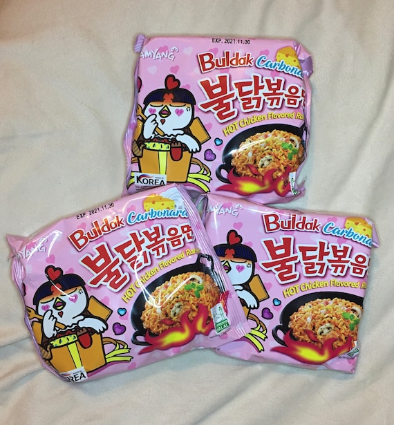 Halal Pink Ramen Cute Spicy Chicken infusé Ramen Buldak | Etsy