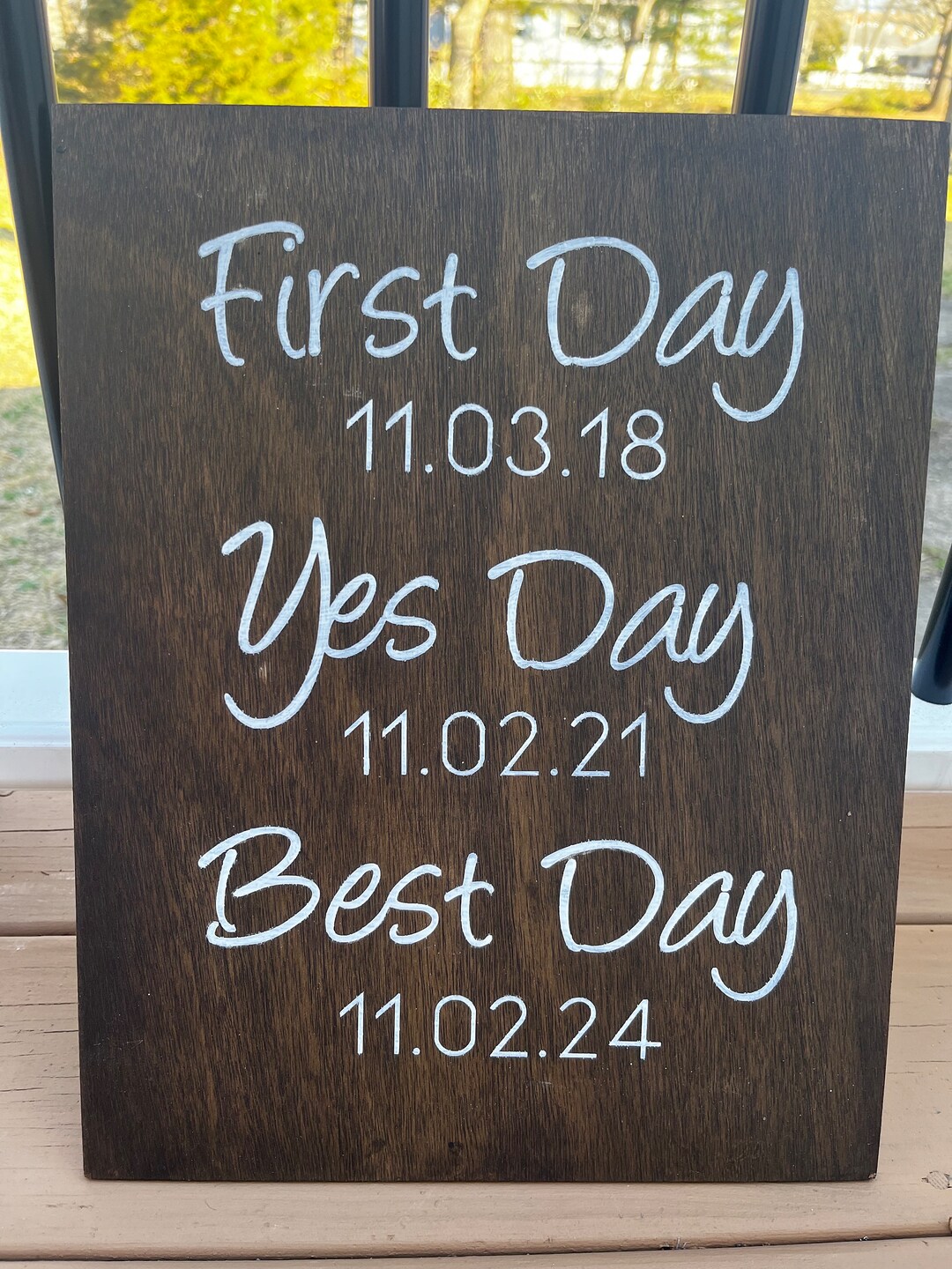 First Day, Yes Day, Best Day Sign - Etsy