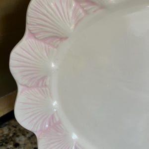 Vintage Pink Shell Platter - Etsy