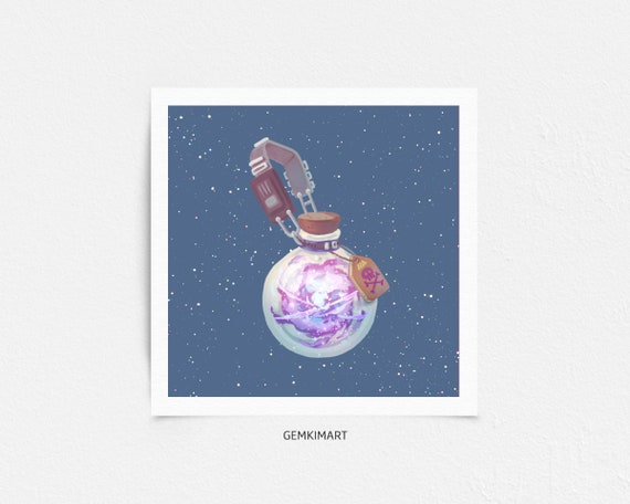 Handheld Supernova Printable Art Digital Print Instant - Etsy