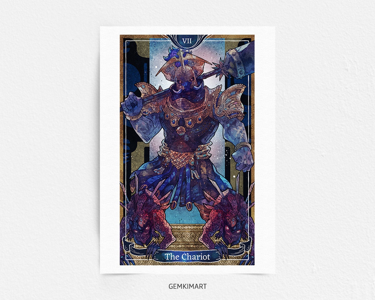 Empress Caiatl the Chariot Tarot Card Printable Art Digital Print ...