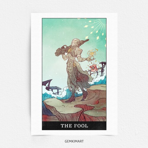 The Fool Tarot Card Printable Art Digital Print Instant - Etsy