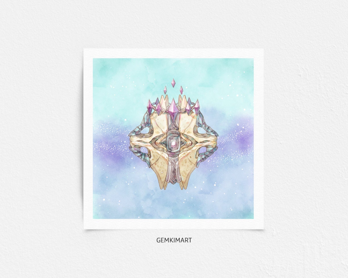 Starlight Shell Ghost Printable Art Digital Print Instant Download - Etsy