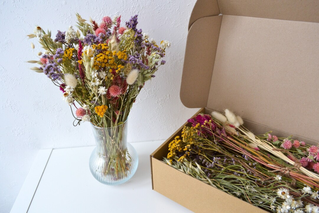 Letterbox Dried Flowers , Dry Flower Bunch, Rustic Decor, DIY Flower ...